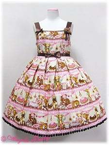 Angelic Pretty Little Bear’s Cafe High Waist Jsk in Ivory - Dresses ...