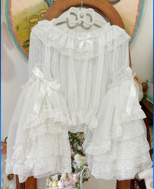 Princess Sleeve blouse white - Tops - Lace Market: Lolita Fashion Sales