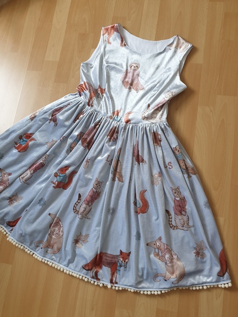 Lady Sloth Dreams of the Cozy Woods JSK in blue - Jumperskirt - Lace ...