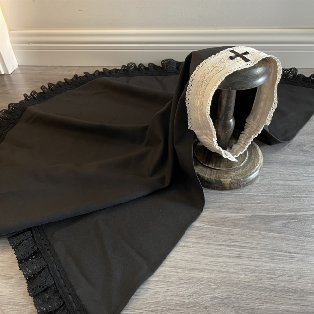 [NWT] LeMiroir Nun Headdress - Bonnets - Lace Market: Lolita Fashion Sales
