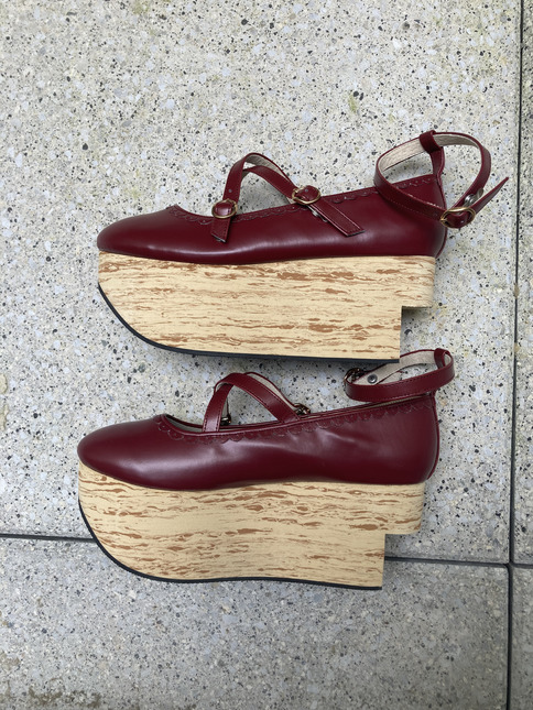 Bodyline Wine RHS CN42 (narrow) - Shoes - Lace Market: Lolita Fashion Sales