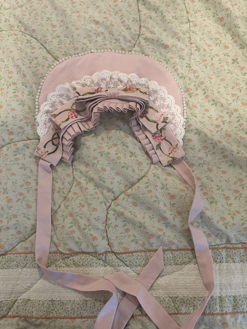 Pink half bonnet - Secret Gallery - Bonnets - Lace Market: Lolita ...