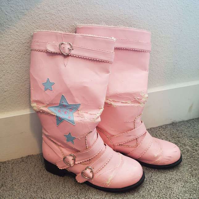 Secret shop engineer boots size 7, 7.5 - Shoes - Lace Market: Lolita ...