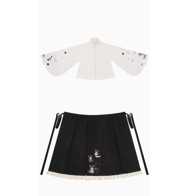 Kitty and Bunny Embroidered Hanfu Set - Skirts - Lace Market: Lolita ...