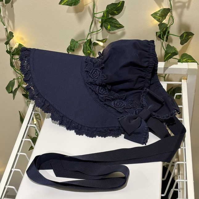 Alice and The Pirates Navy Bonnet - Bonnets - Lace Market: Lolita ...