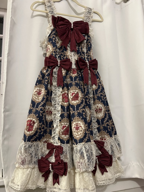 Angelic pretty princess rococo JSK in navy - Jumperskirt - Lace Market ...