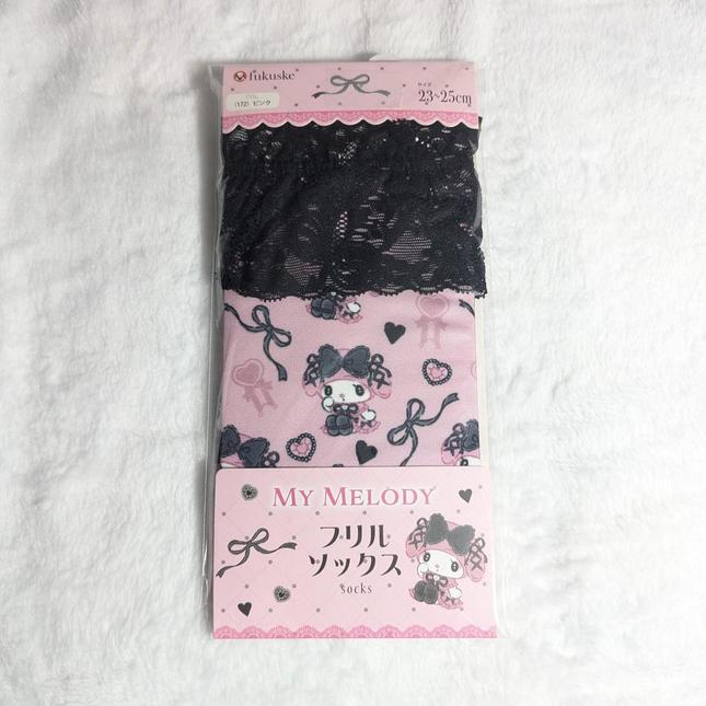 Midnight MeroKuro My Melody socks - Socks and Tights - Kei Market: Buy ...