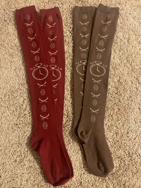 red and brown clock OTK sock lot - Socks and Tights - Lace Market ...