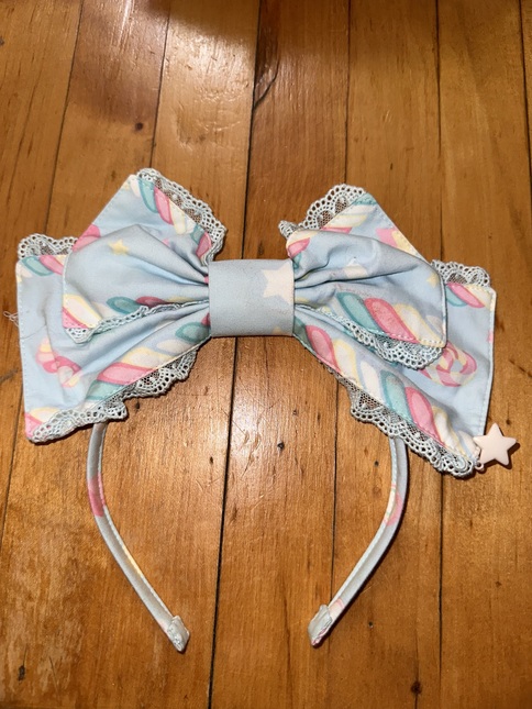 Sugary carnival head bow - Headbands and Bows - Lace Market: Lolita ...