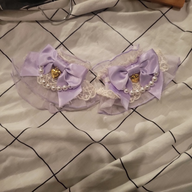 Lavender Angelic Pretty Wrist Cuffs - Other Accessories - Lace Market ...