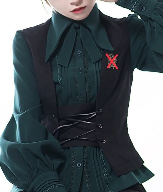 Princess Chronicles black Ouji vest (S) - Vests - Lace Market: Lolita ...