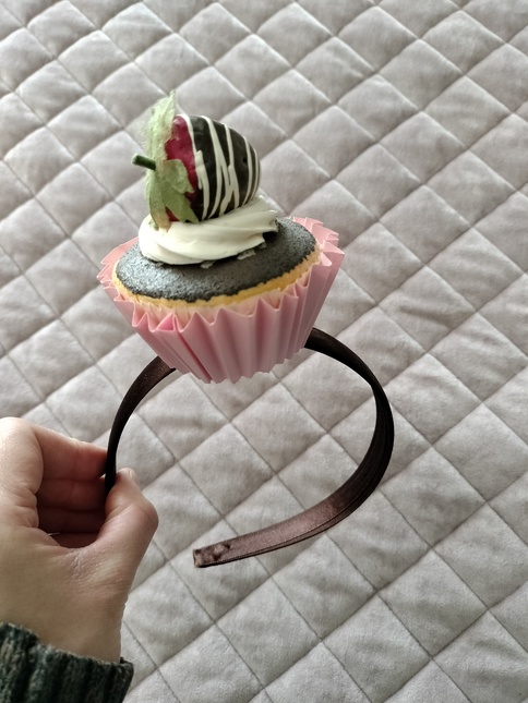 Handmade Strawberry Cupcake Headband - Hair Accessories - Lace Market ...