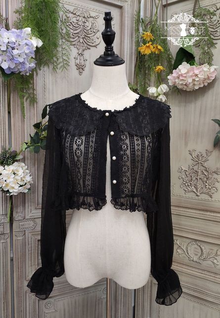[NWT] Miss Point Rosa Long Sleeve Bolero/Blouse [Black] - Blouses ...