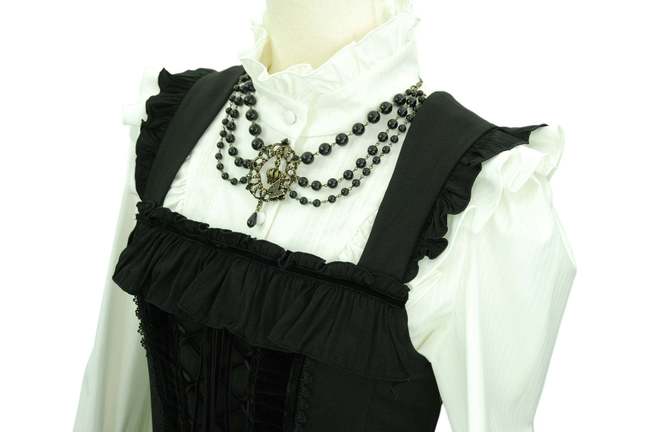 Sheglit Victorian Pearl necklace with butterfly and crown - Necklaces ...