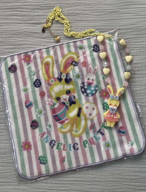 Angelic Pretty Fancy Paper Dolls necklace and towel - Necklaces/Choker ...