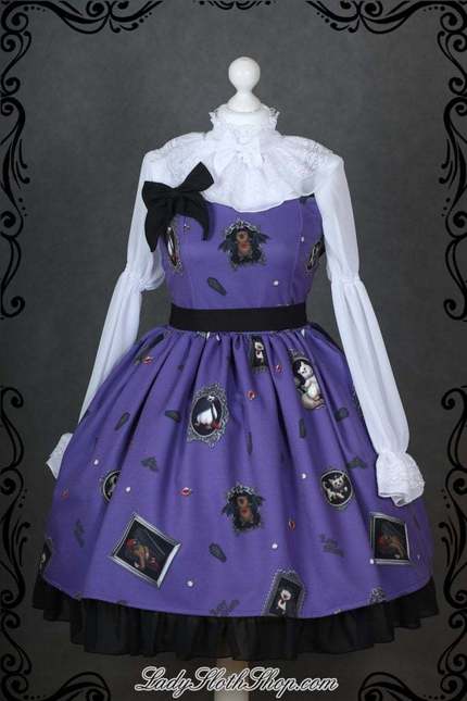Lady Sloth Gone Batty JSK - Jumperskirt - Lace Market: Lolita Fashion Sales