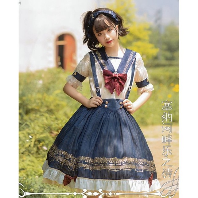 Ichigo Mikou ~ Ballad by the River Seine skirt and blouse set - Skirts - Lace Market: Lolita ...