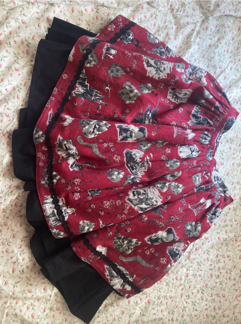 Red Vampire Forrest Skirt AATP - Skirts - Lace Market: Lolita Fashion Sales