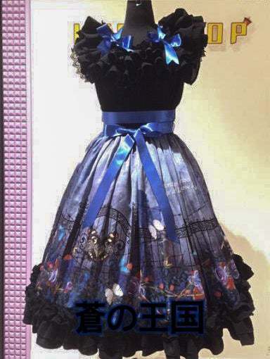 Triple Fortune Blue Country Ribbon OP - One Piece - Lace Market: Lolita ...