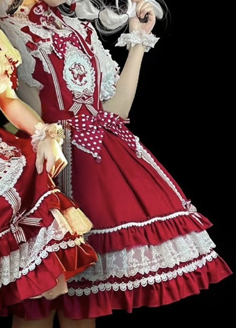 Red Maria Strawberry JSK Red - Dresses - Lace Market: Lolita Fashion Sales