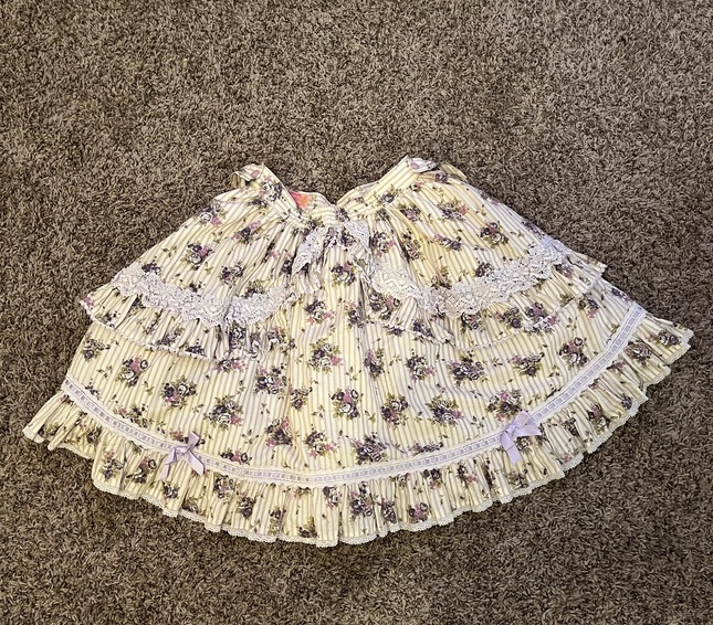 Angelic Pretty Floral Round Frill Skirt - Skirts - Lace Market: Lolita ...