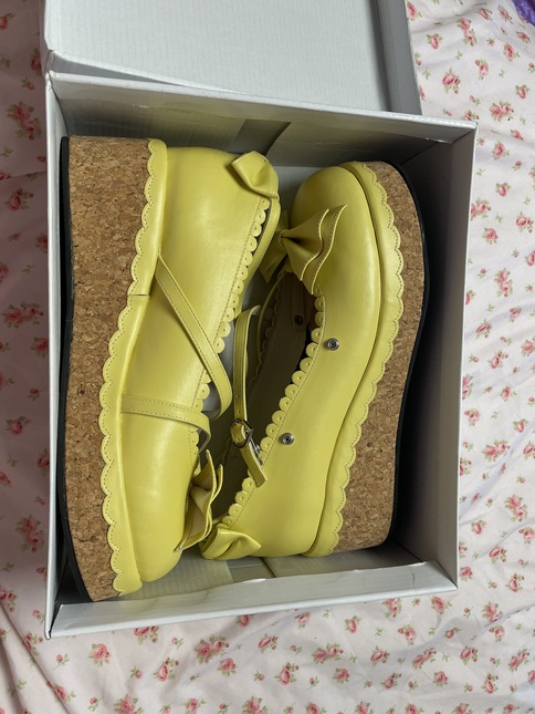 Antaina cork sole shoes size 43 - Shoes - Lace Market: Lolita Fashion Sales