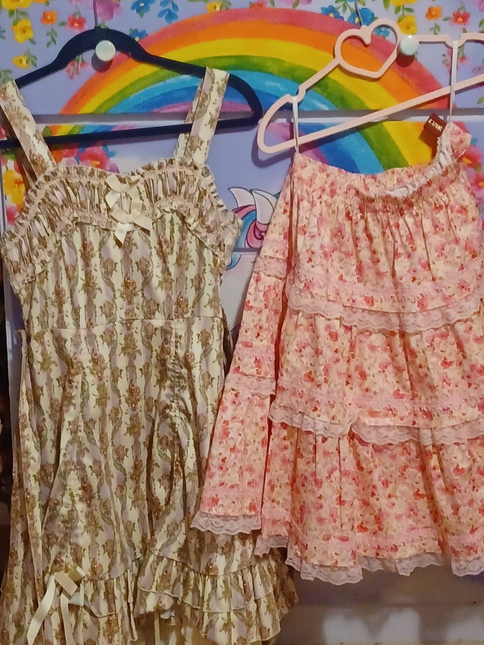 Bodyline Rose Stripe Bustle JSK Size m + Meisha Rose - Dresses - Lace ...