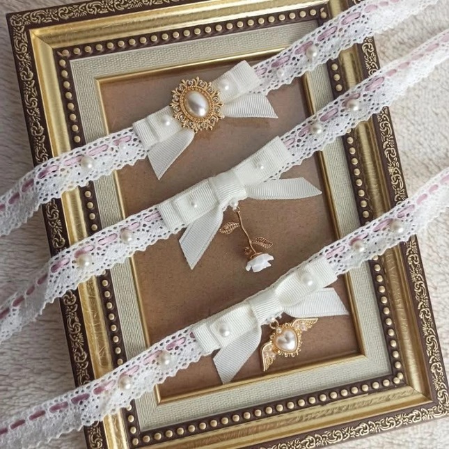 Dorotee Sweetlips - NeoRococo Lace Chokers 3pc set 🌸 Free international shipping - Necklaces ...