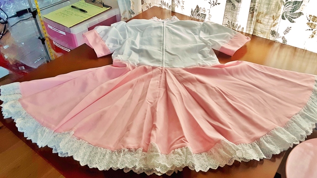 Bodyline Pink and Cold White 2-Piece OP with Apron Size 2L NWT ...