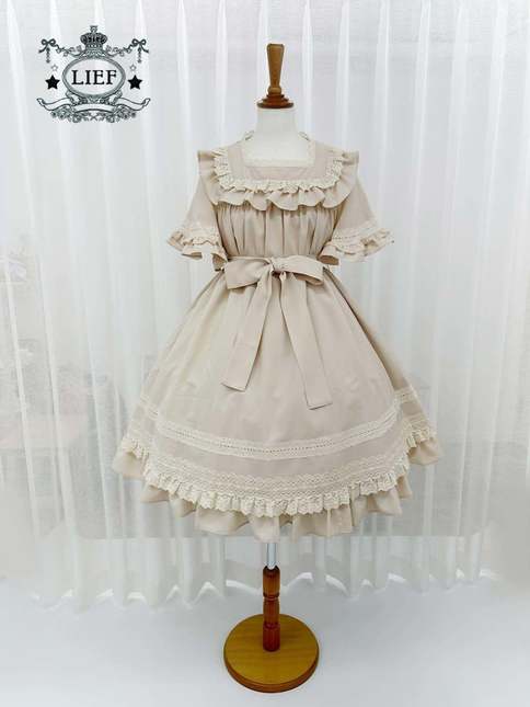 Lief Summer Lady Soda OP, milk tea color, PLUS SIZE FRIENDLY - One ...