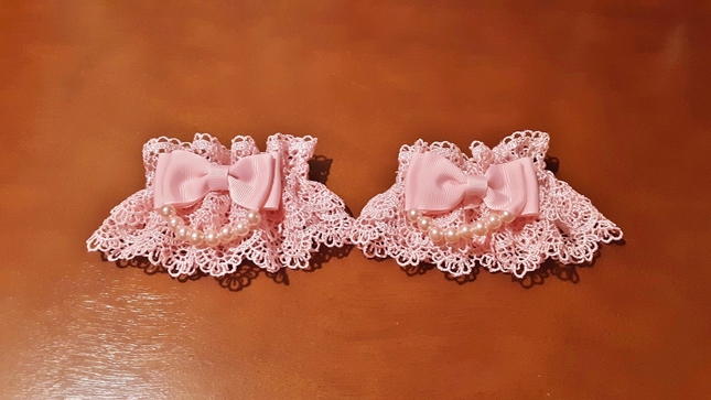 Bodyline Pink Venice Lace Short Wrist Cuffs NWOT - Gloves and Wristwear ...