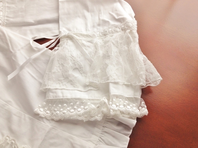 Bodyline White (owh) Francine Blouse (L117) Size 4L NWT - Tops - Lace ...