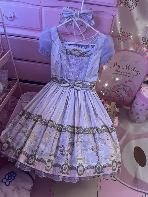 RESERVED FOR AMELIE!! Day Dreaming Carnival Angelic Pretty OP+ Headbow ...