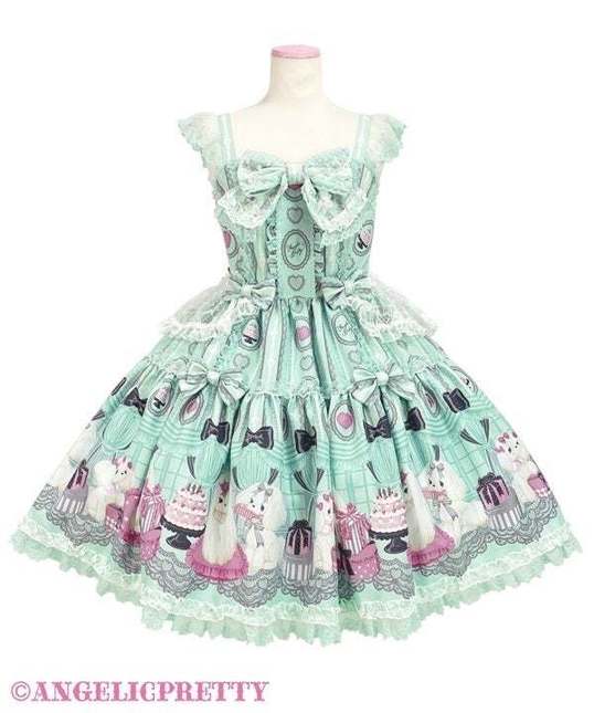*Plus Size Friendly*Angelic Pretty Princess Puppy Tiered JSK ...