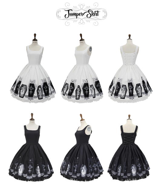 Haenuli x Iris Beloved JSK 3XL Black x White - Jumperskirt - Lace ...