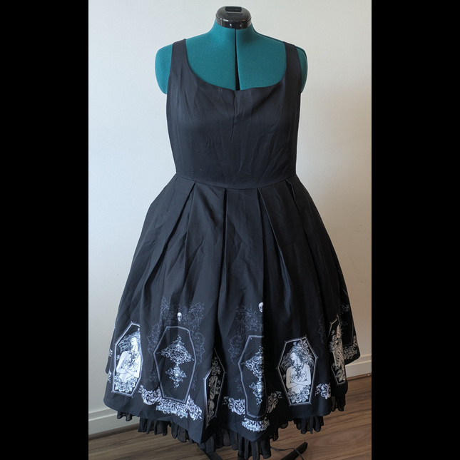 Haenuli x Iris Beloved JSK 3XL Black x White - Jumperskirt - Lace ...
