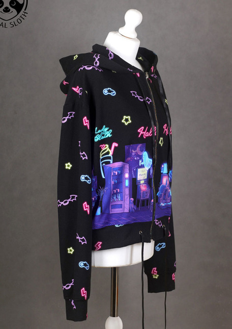 Lady Sloth - Halloween Arcade cropped hoodie - plus size friendly ...