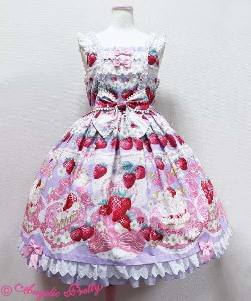AP Angelic Pretty Strawberry Whip JSK in Lavender - Dresses - Lace Market: Lolita Fashion Sales