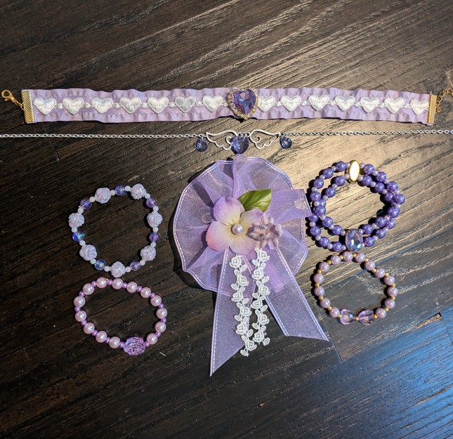 Handmade Lavender Accessory Lot- Free USA shipping - Hair Clips and ...