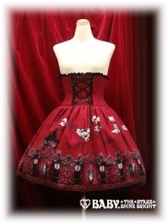 AatP Vampire Requiem skirt in red - Skirts - Lace Market: Lolita ...