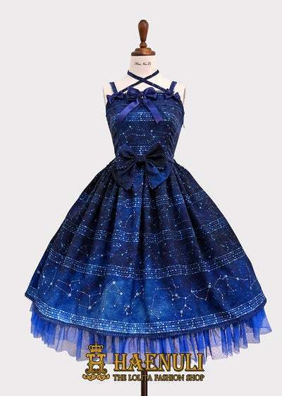 Haenuli Starlight of Serenity JSK Blue L with Pearl Chain - Dresses ...