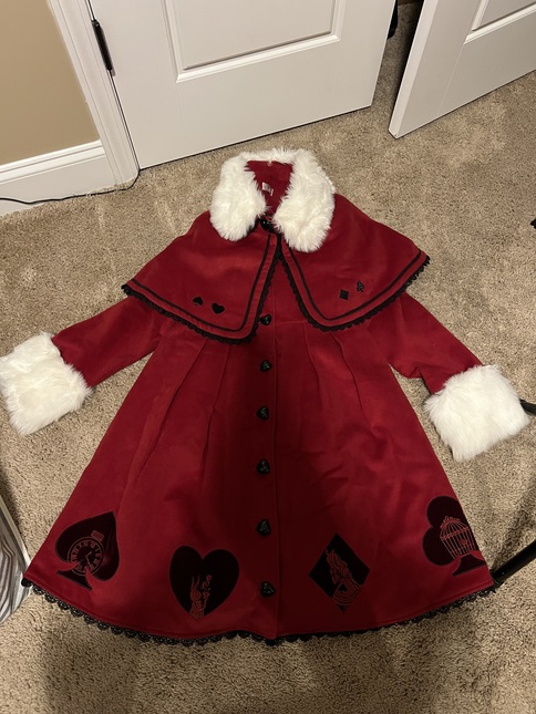 To Alice Alice in Wonderland Red Coat ONE SIZE - Coats - Lace Market ...