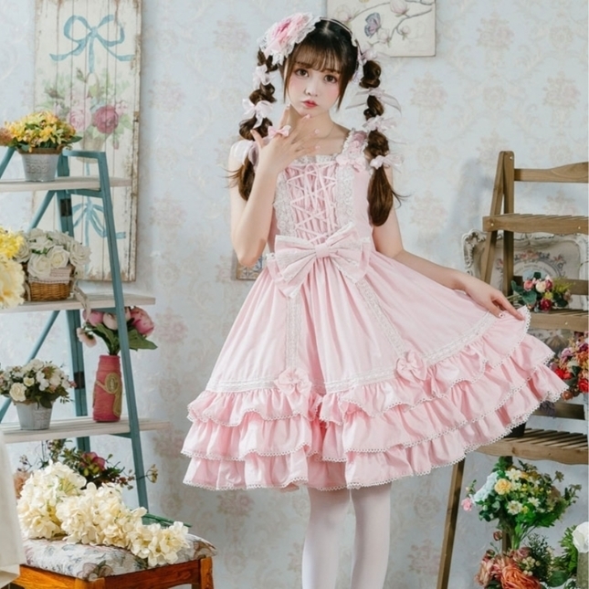 Bodyline Baby Pink Oldschool princess - Dresses - Lace Market: Lolita ...
