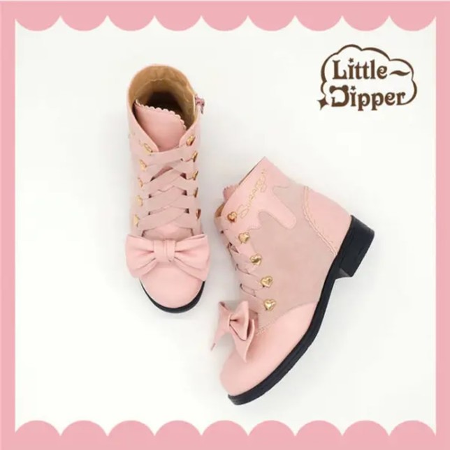 Little Dipper Sweet Chocolate Lolita Boots in Pink Size 24.5 - Shoes ...