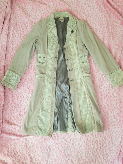 Ozz On Knee Length Coat/ Jacket - Free U.S. Shipping - Outerwear - Lace ...