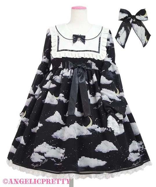 Angelic Pretty Misty Sky Stella OP + Hair Clip + OTKs (2023) - Dresses ...