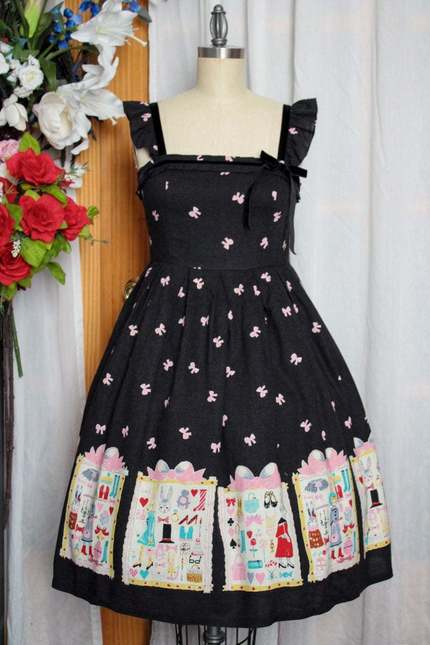Emily Temple Cute - Ribbon and Rabbit Print JSK [FREE US SHIPPING ...