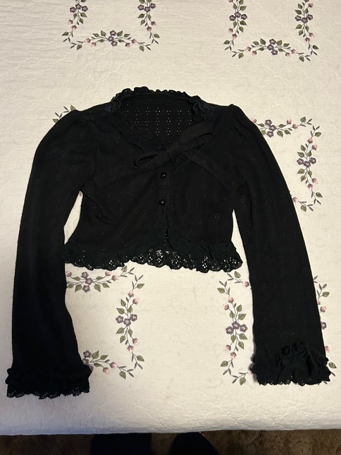 Bodyline Bolero Cardigan- black *NWOT* - Boleros - Lace Market: Lolita ...