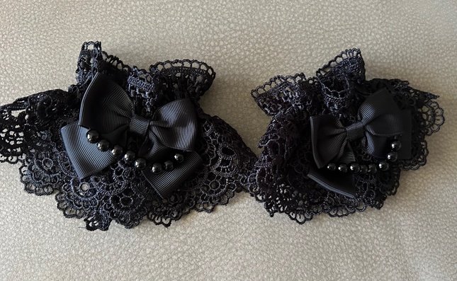 Bodyline wrist cuffs- black - Gloves and Wristwear - Lace Market ...