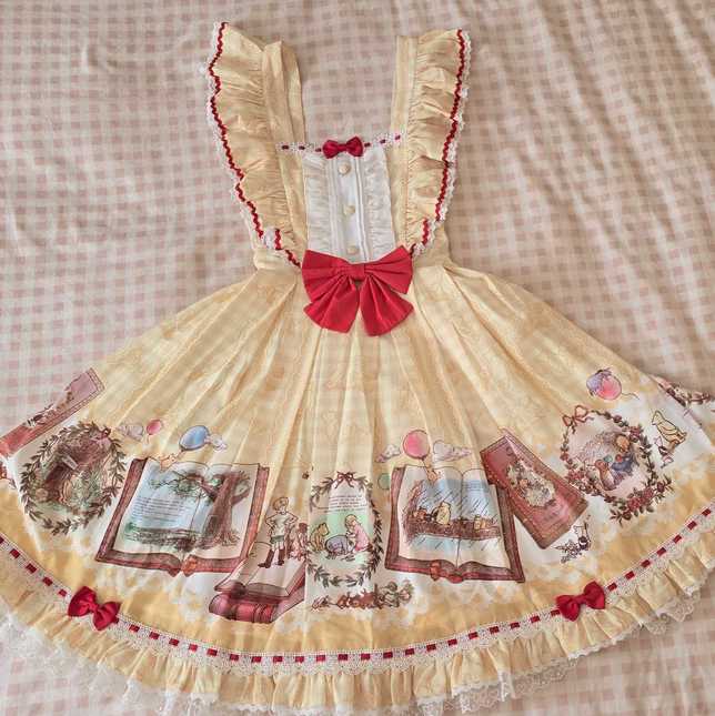 Haenuli Winnie the Pooh Lolita Dress JSK Set - Jumperskirt - Lace ...